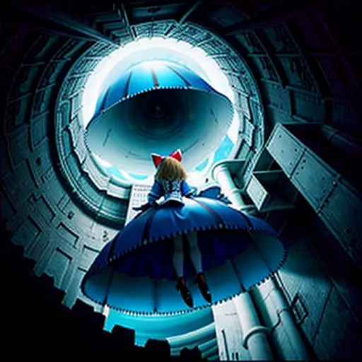 Dopamine Girl A Photograph Of Alice In Wonderland Floating Downward