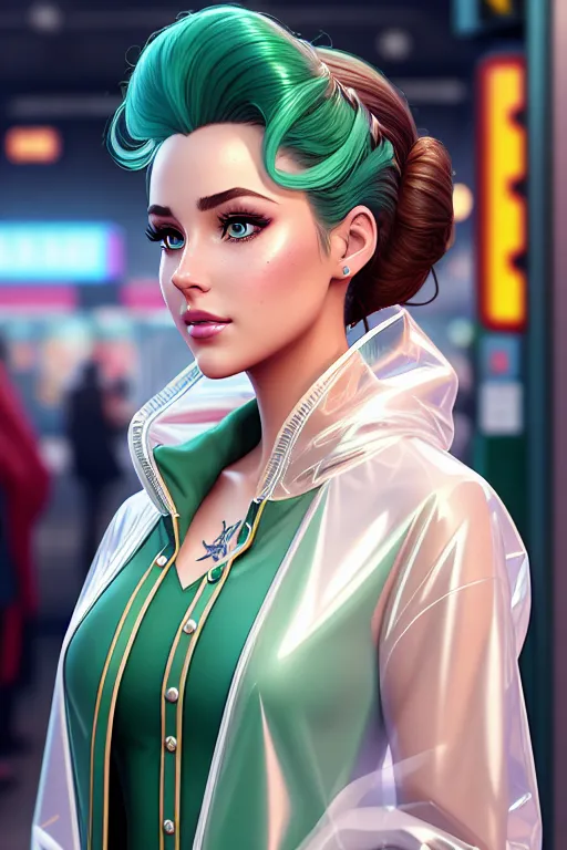 a digital painting of,a disney princess,wearing transparent ... - AI ...