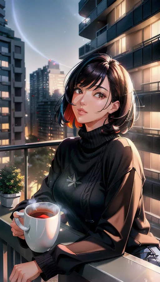 Dopamine Girl - Best quality, high res, 1 adult woman, (adult woman ...