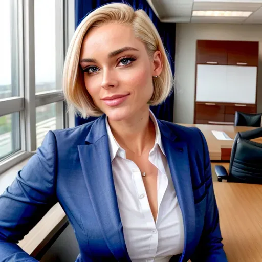 Cum On Face Pov Kneeling Office Luxury Corporate B Ai Art 2561