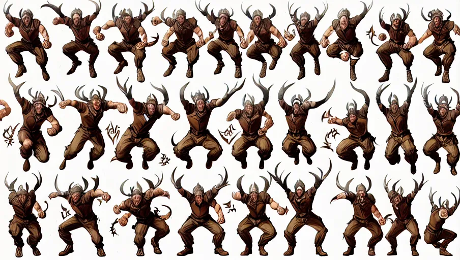 Dopamine Girl - Rabbit in action moves, ink illustration, a rabbit with ...