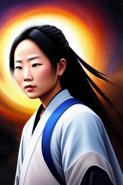 Dopamine Girl - A digital painting of cai lin battle through the ...