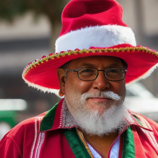 Dopamine Girl - mexican santa claus, (((holding maracas))), mariachi ...