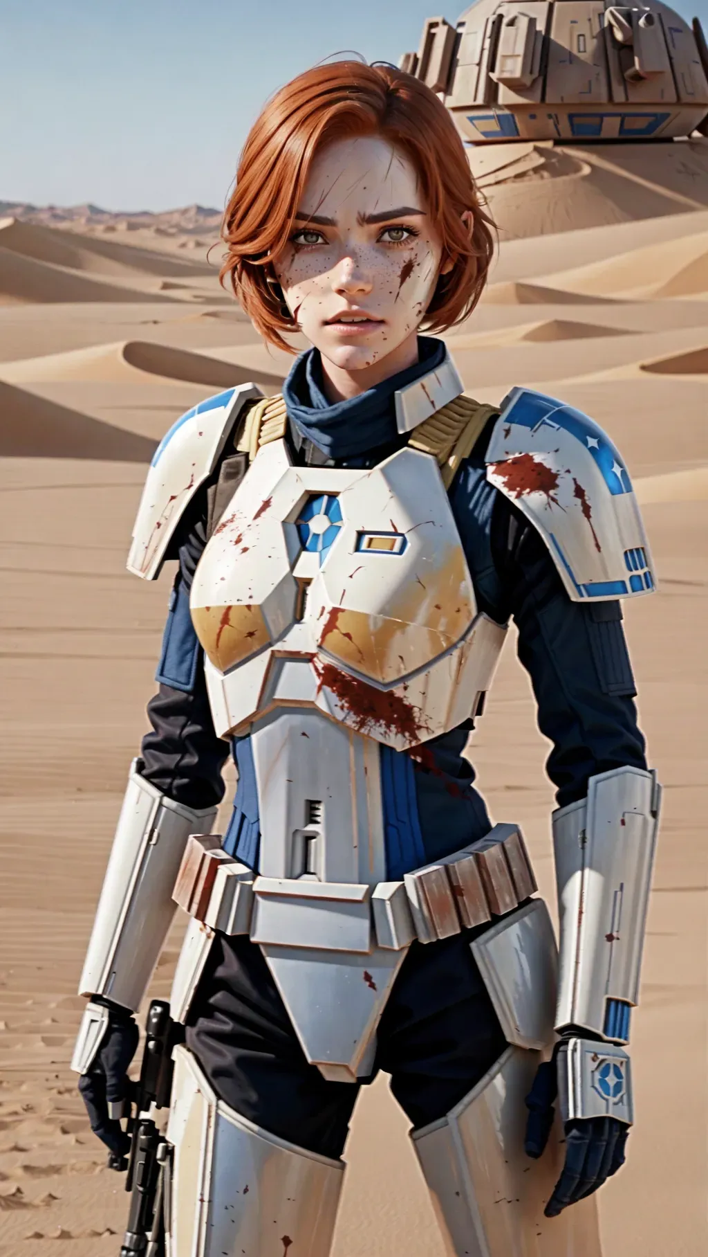 Dopamine Girl - Star wars clone trooper female, phase 2 clone, 321st ...