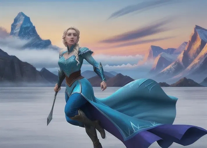 Dopamine Girl - Beautiful Elsa of Arendelle training with Sub-Zero of ...
