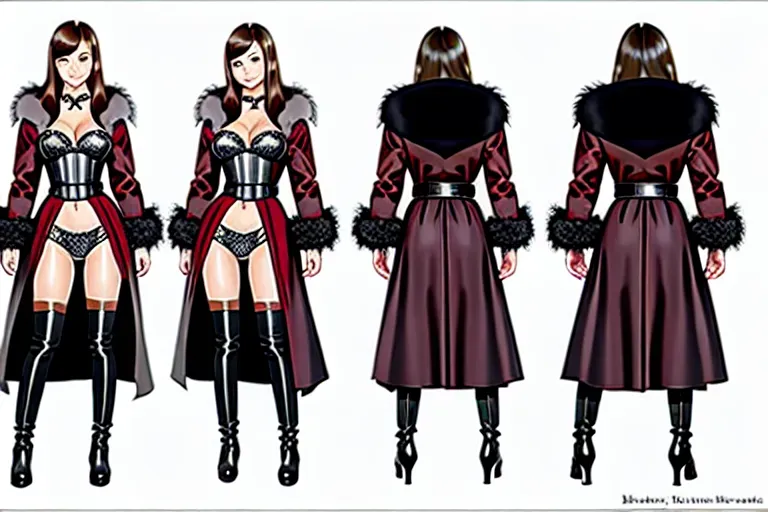 Dopamine Girl Dpmg Milana Vayntrub V1 Model Sheet Full Body Wide