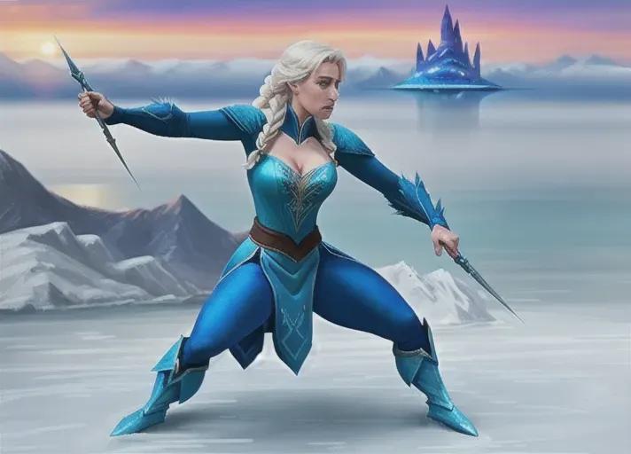 Dopamine Girl - Beautiful Elsa of Arendelle training with Sub-Zero of ...