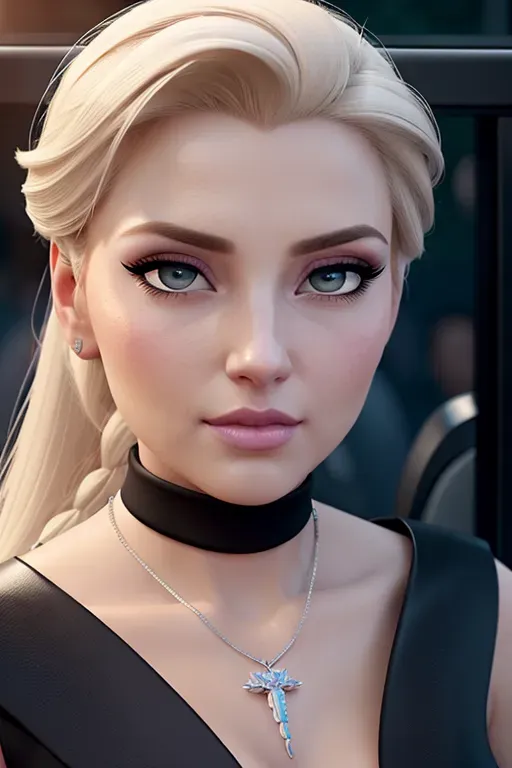 a digital art of,elsa,wearing priest clothes,kneeing,in the ... - AI ...