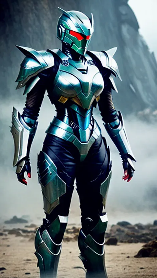 Dopamine Girl - Science Fiction Armor,cool metallic robot armor Valkyr ...