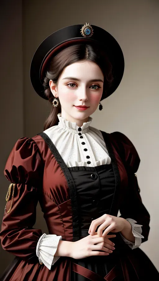 Dopamine Girl A 8k High Resolution Photo Of Victorian Time Lady