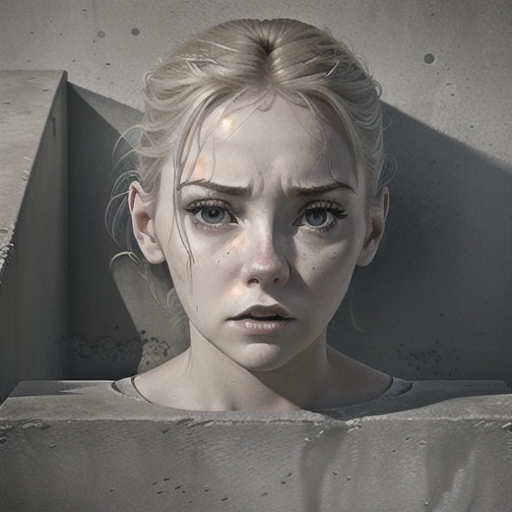 Dopamine Girl - photorealistic, beautiful adult woman head on top of ...