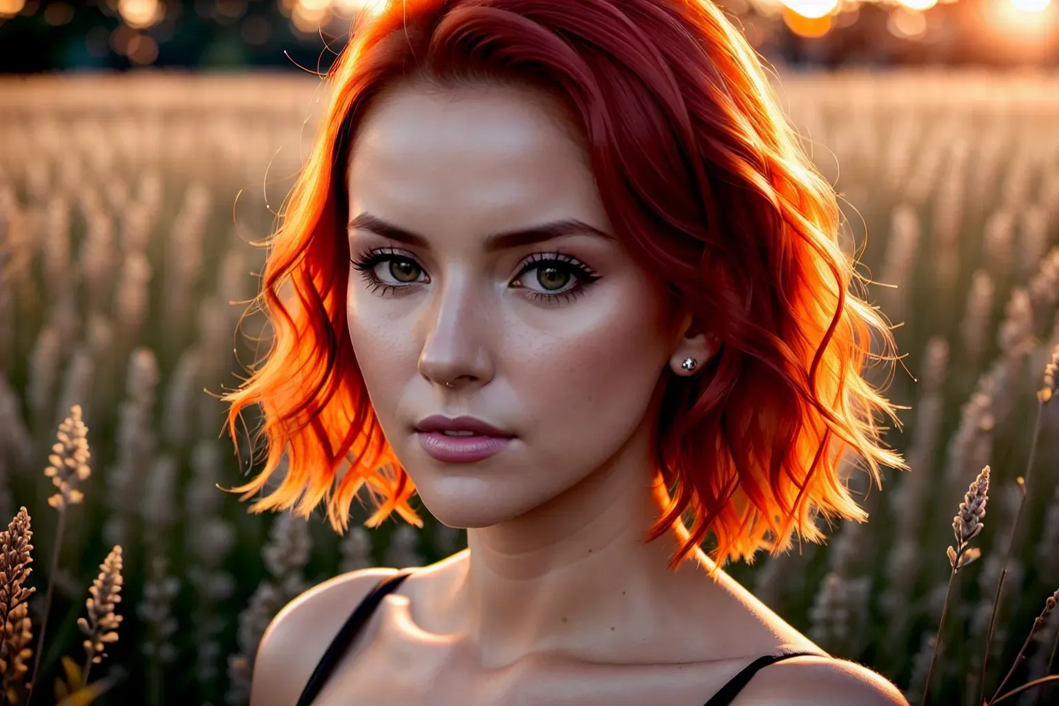 Dopamine Girl - a photo of a beautiful womans face,(neck),portrait ...