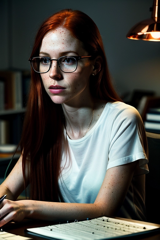 Dopamine Girl - Olivia, a very pretty thin, angular faced, white pale ...