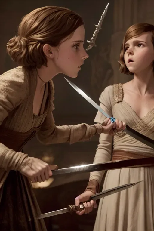 Girls Stabbed By Sword