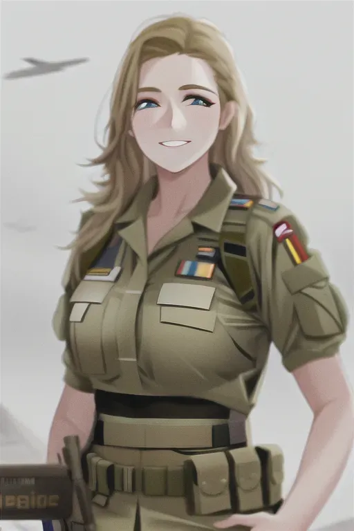 Dopamine Girl - young,female soldier, Military suit, short skirt, cute ...