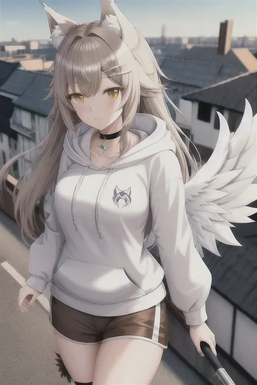 Anime Wolf Girl With White Hair