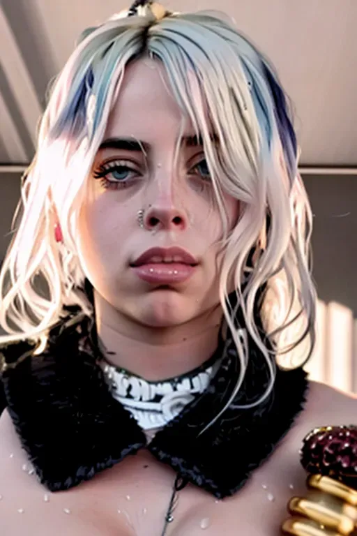 Dopamine Girl Billie Eilish Fully Nude Hyperrealism Cumshot Large