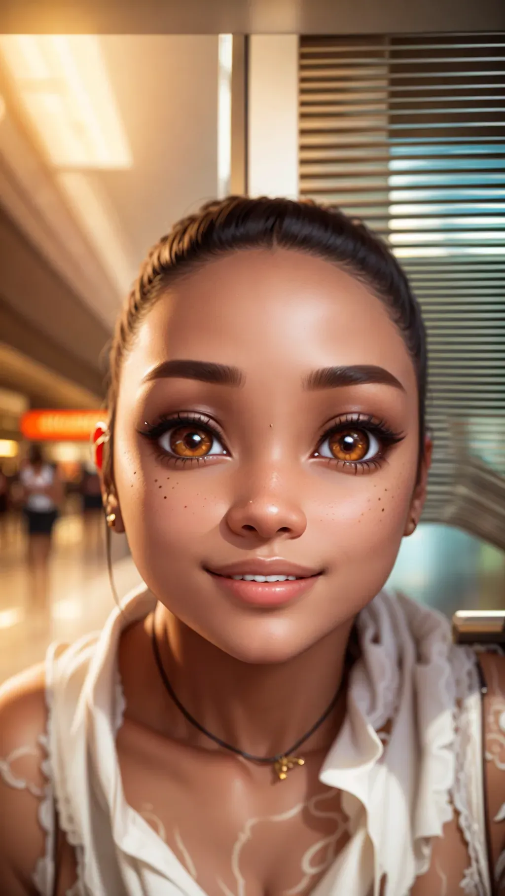 Dopamine Girl - Jennifer, cute girl, tanned skin, big lips, extremely ...