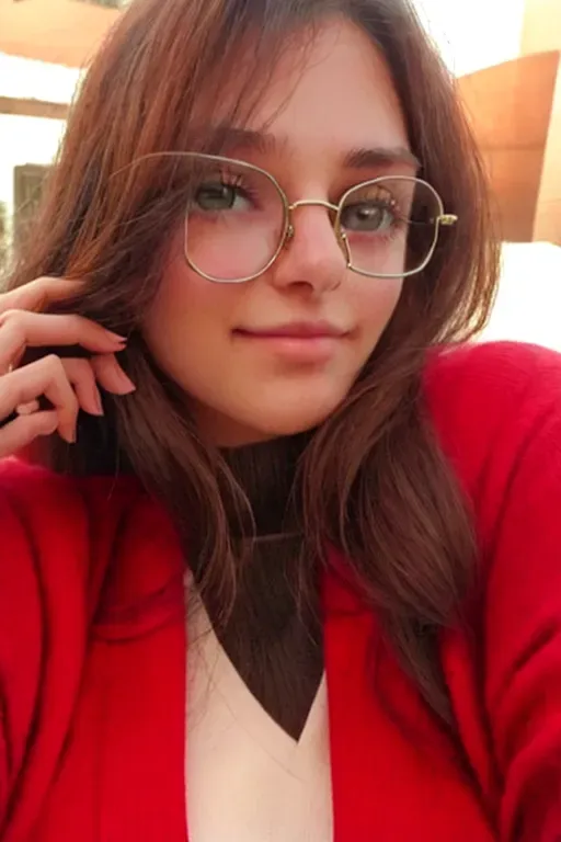 Dopamine Girl Gorgeous Girl Selfie Round Eyewear Glasses
