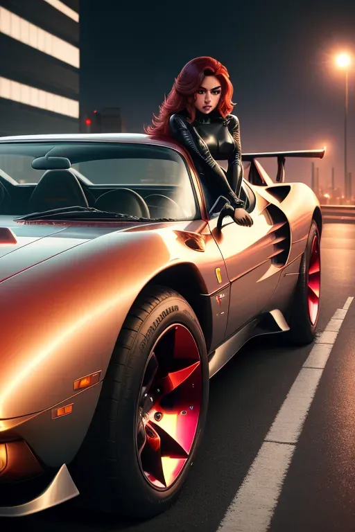 Futuristic sports car, futuristic, sports, car, four wheels,... - AI ...