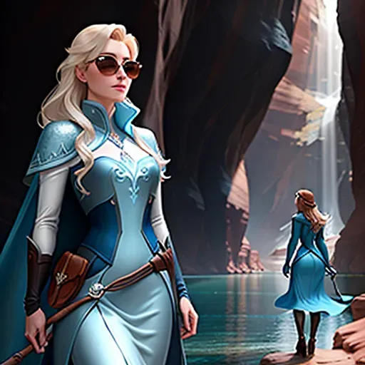 Anna in Zion National Park. hiking the Narrows with Elsa. lo... - AI ...