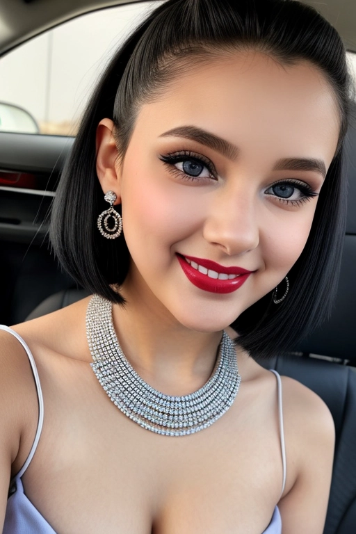 Dopamine Girl Cute 18 Year Old Black Haired American Blue Eyed Girl