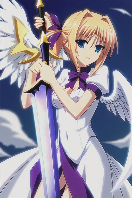 angel sword - AI Art by eejwiw | Dopamine Girl | Dopamine Girl