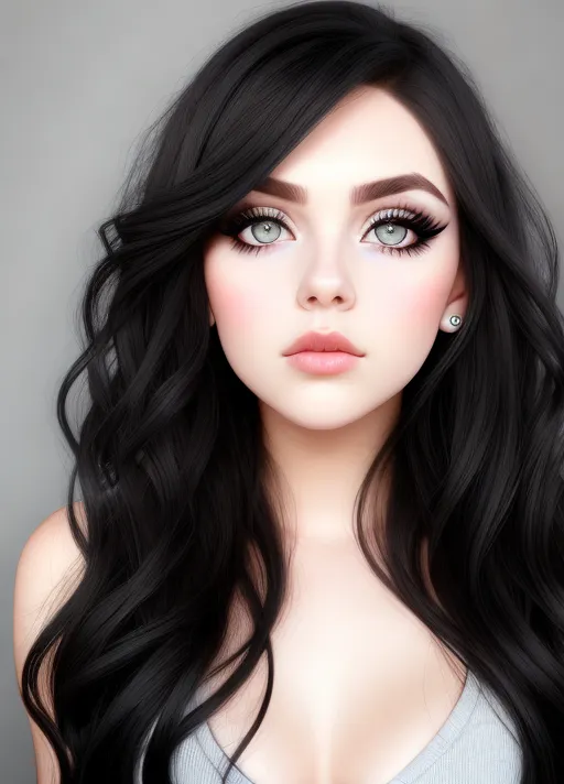 Dopamine Girl Gorgeous Young American Simple Grunge Makeup Pale