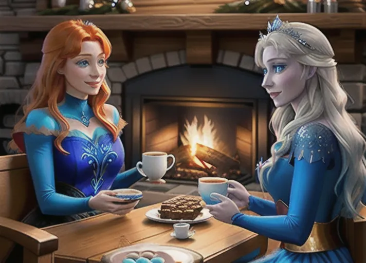 Dopamine Girl - Beautiful sapphire eyed auburn haired Queen Anna of ...