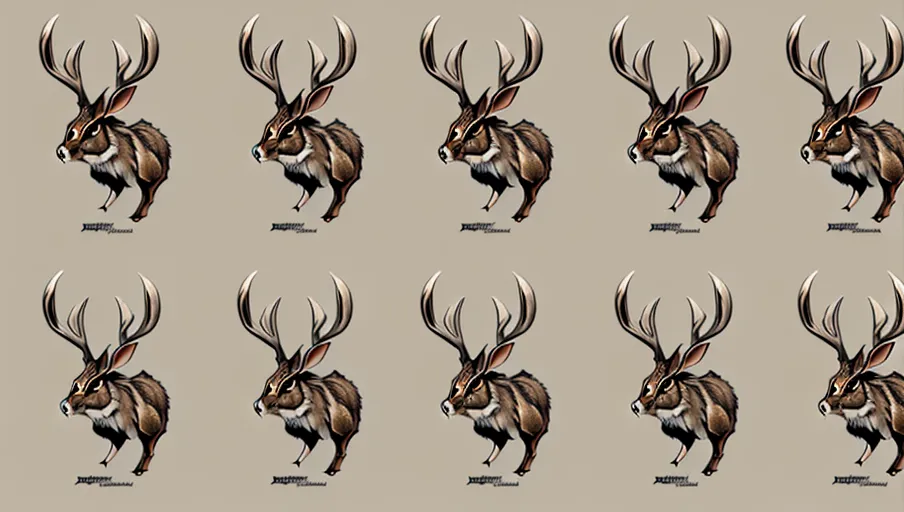 Deer Action Poses