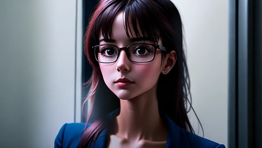 attractive woman, in a dark place, feeling quiet, focused, g... - AI ...
