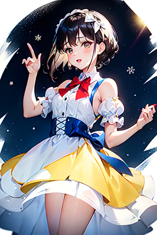 Dopamine Girl Snow White From Disney Classic Movie She Wear A Dress