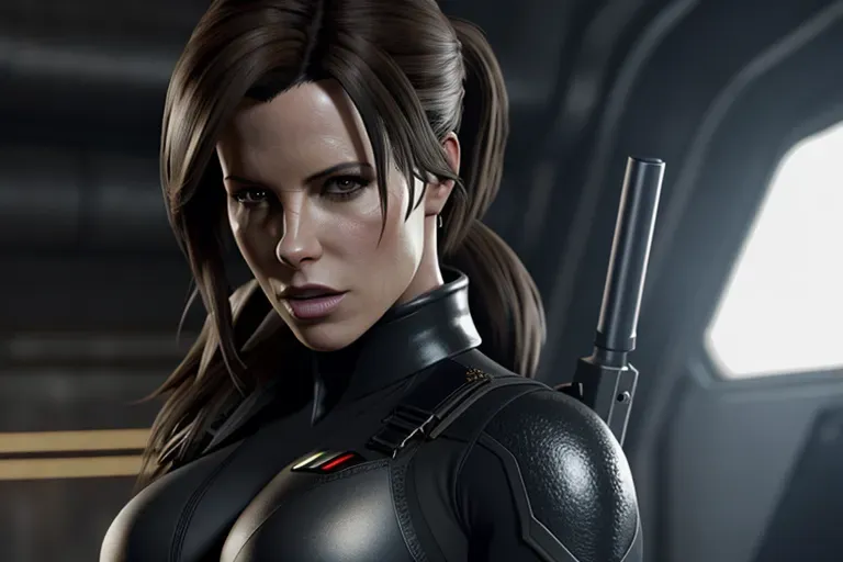 Dopamine Girl - a concept art of,Kate Beckinsale, confident, in ...