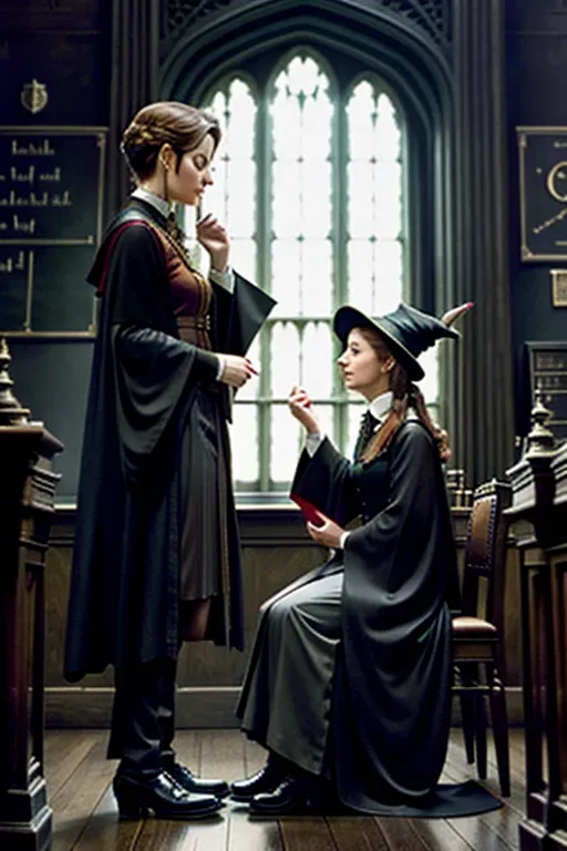 Dopamine Girl - hogwarts, minerva mcgonagall, full body, in classroom ...