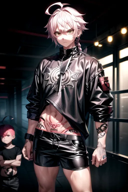 Dopamine Girl - Male delinquent street punk in emo style clothes ...