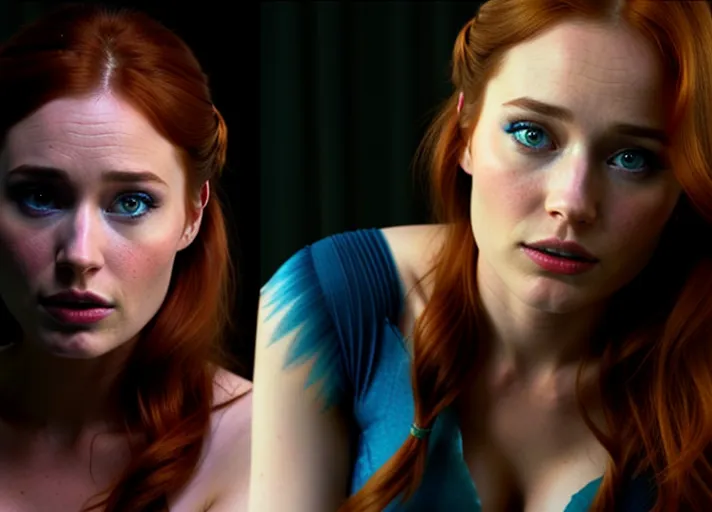 Dopamine Girl - beautiful Nordic bright fiery auburn haired blue eyed ...