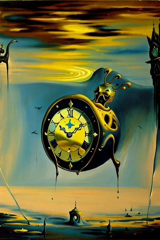 Salvador Dali Exploding Clock