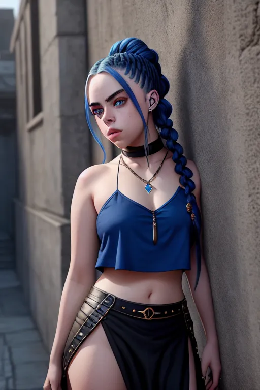 Dopamine Girl A Photograph Of Billie Eilish Wearing Mage Clothes