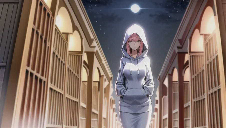 Dopamine Girl - illustration, 20 year old, a maiden, slim, hoodie ...