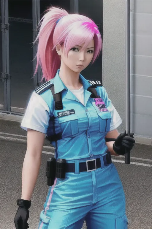 Dopamine Girl An Ultra Realistic Photograph Of Female Prison Guard