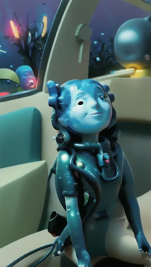 Dopamine Girl - Comic book Nervous, silly, submarine, scuba, oh no ...