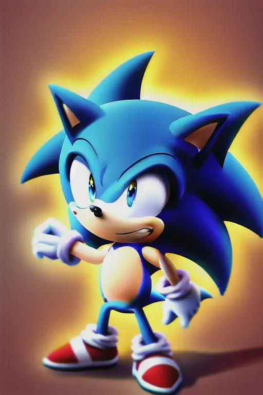 sonic, muscular - AI Art by Maxwell Dream | Dopamine Girl | Dopamine Girl