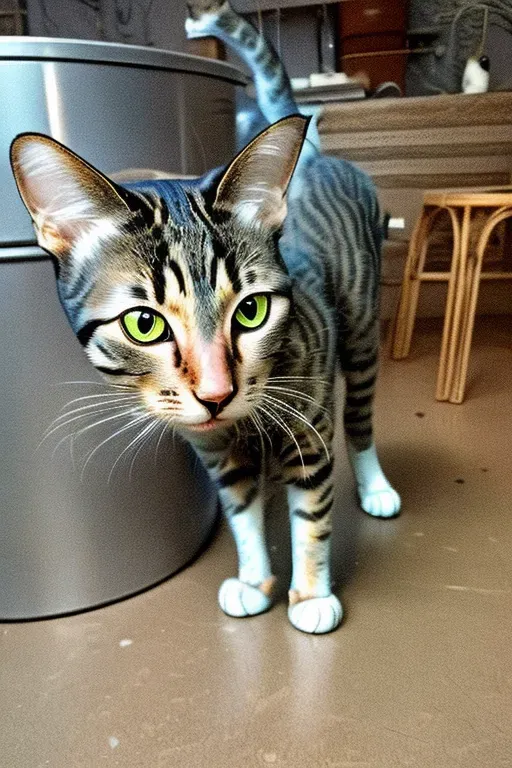 Dopamine Girl - Lovely cat, Sharp focus, Correct anatomy, Correct ...