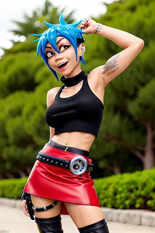 Gorillaz Cyborg Noodle Cosplay