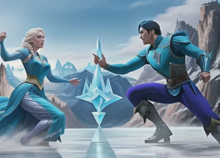 Dopamine Girl - Beautiful Elsa of Arendelle training with Sub-Zero of ...