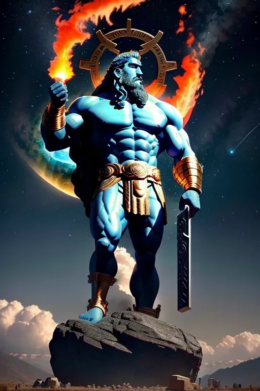 Dopamine Girl - Giant titan cosmic god muscular powerful bodybuilder ...