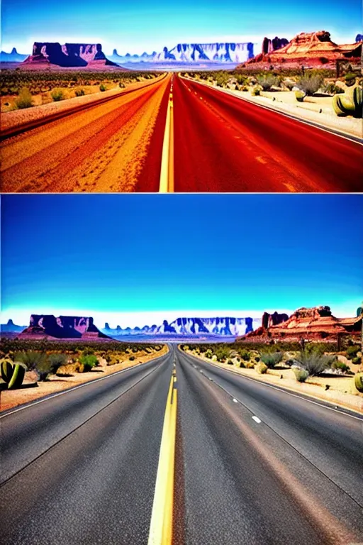 Dopamine Girl - Mouse on highway in Arizona desert, Realistic, correct ...