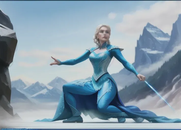 Dopamine Girl - Beautiful Elsa of Arendelle training with Sub-Zero of ...