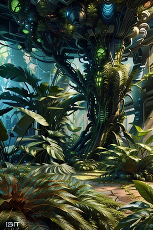 overgrown Alien plants in a lab .vivid... - AI Art by FALLER | Dopamine ...